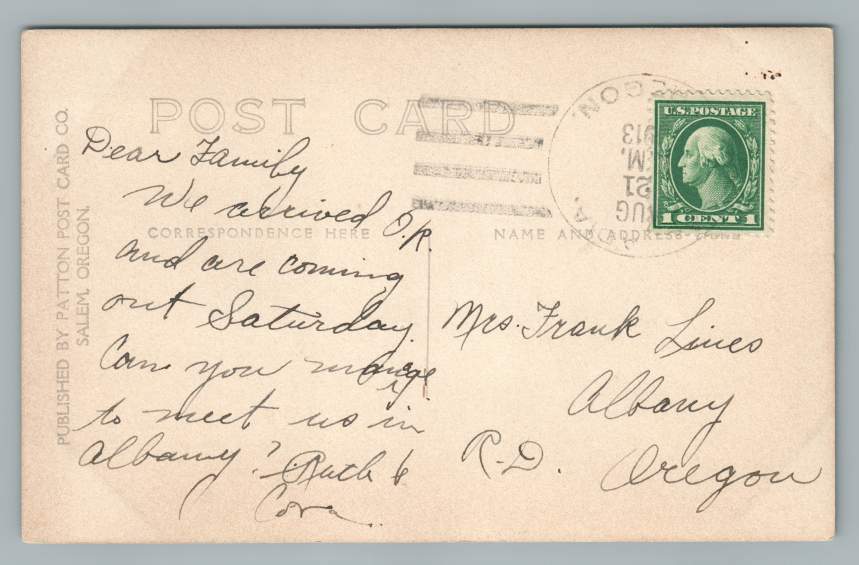 Water Falls CASCADIA Oregon RPPC Antique Patton Photo Postcard 1913 | eBay