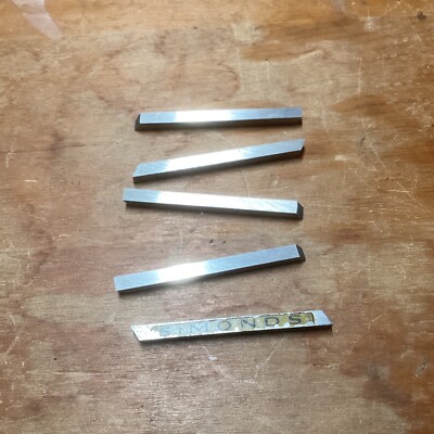 Set of (5) Square HSS Tool Steel Bits 3/16”x 3/16" x 2-1/2" Milling Fly ...