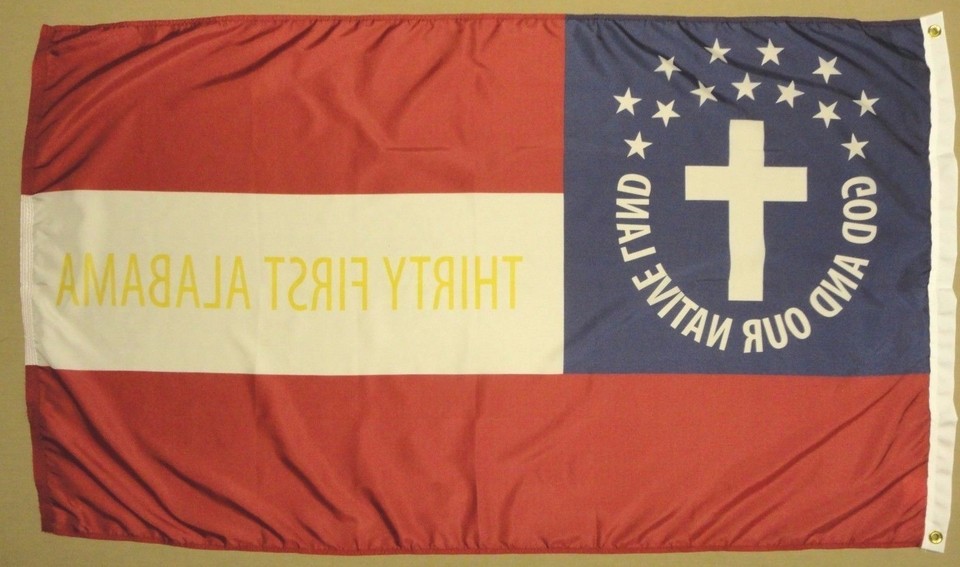 31st Alabama AL Infantry Reg Indoor Outdoor Historical Dyed Nylon Flag ...