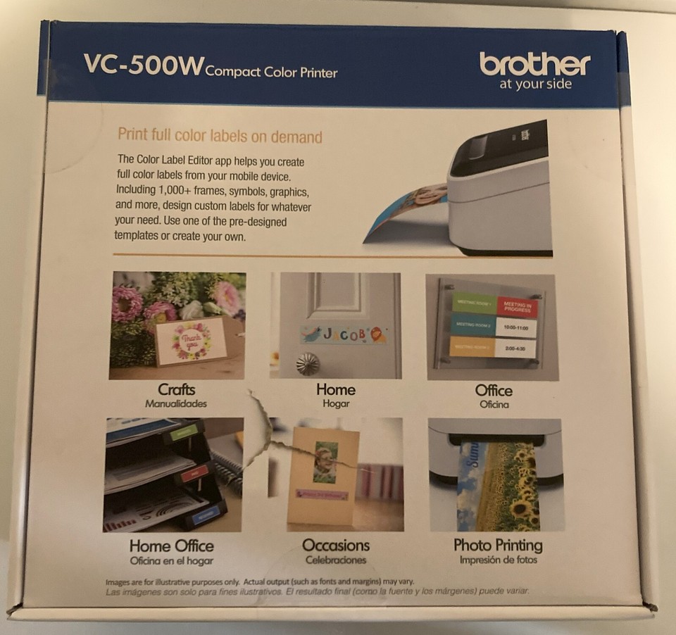 Brother VC500W Versatile Compact Color Label & Photo Printer--BRAND NEW ...