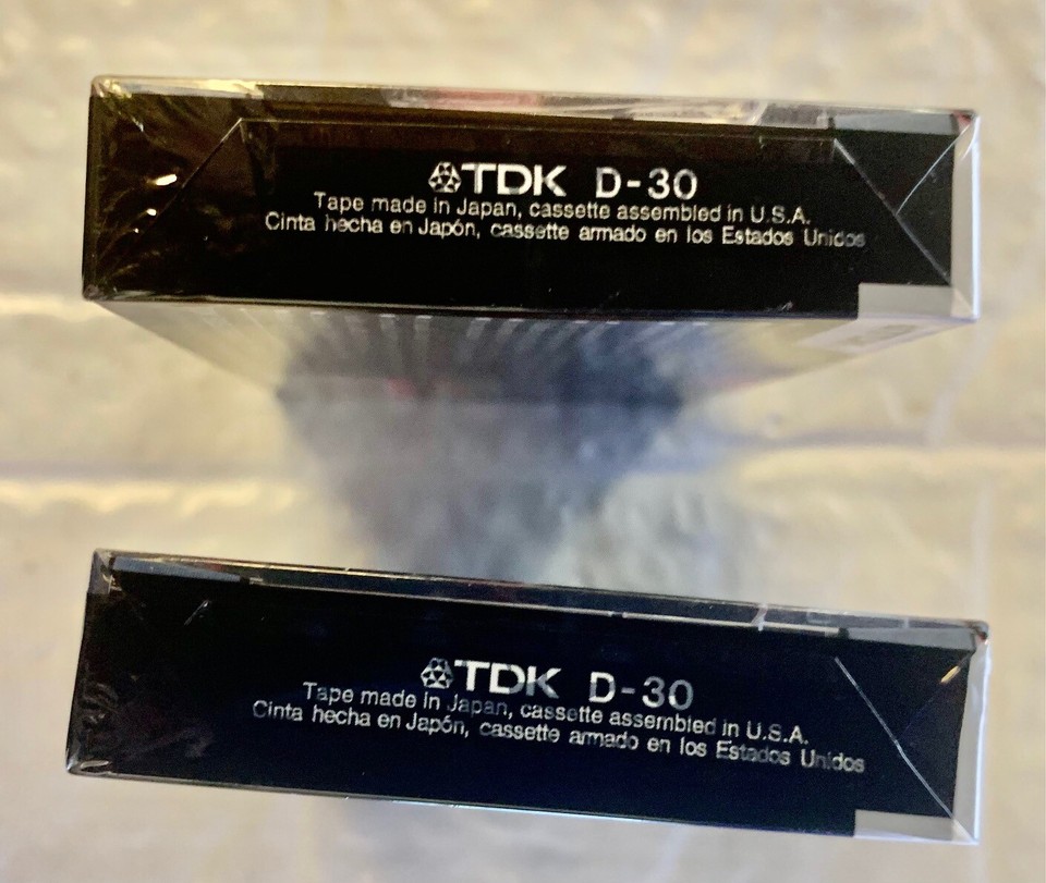 TDK D30 Type I Normal Bias High Output Blank Cassette Tape D 30 Sealed ...
