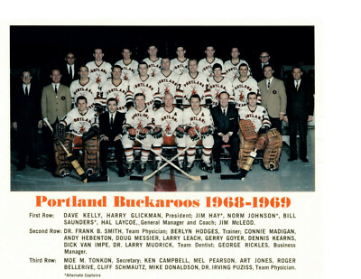 1968 1969 PORTLAND BUCKAROOS 8X10 TEAM PHOTO OREGON WHL USA HOCKEY | eBay