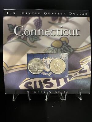 US Minted Quarter Dollar Connecticut Numbered Coin Set Sealed 5 Of 50 ...