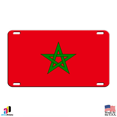 Morocco Country Flag License Plate Home Wall Decor Novelty Aluminum ...