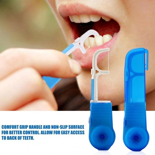 Spool Compact Dental Floss Holder Teeth Flosser Tooth Floss Interdental ...