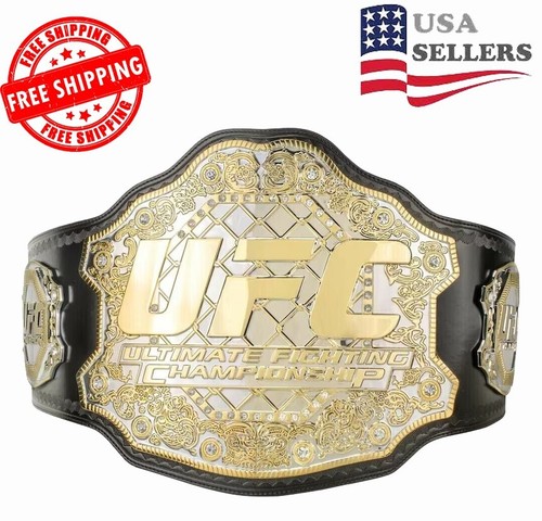 UFC ULTIMATE FIGHTING CHAMPIONSHIP TITLE REPLICA BELT 2MM Dual Plate ...