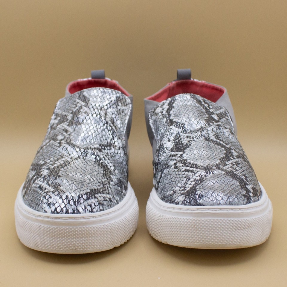 Hey Dudes Peyton Snake Grey Slip On Shoes Women's Size 9 | eBay