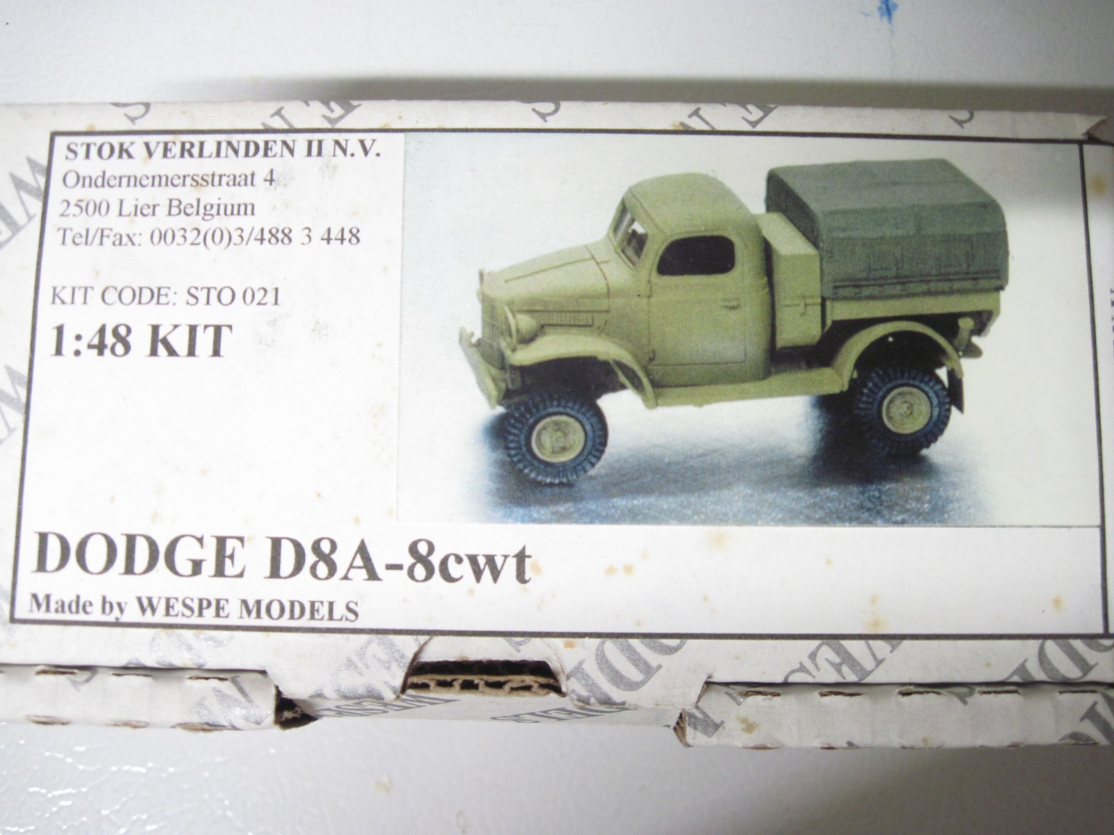 WESPE Models 1/48 Dodge D8A-8cwt Model Kit #STO-021 | eBay