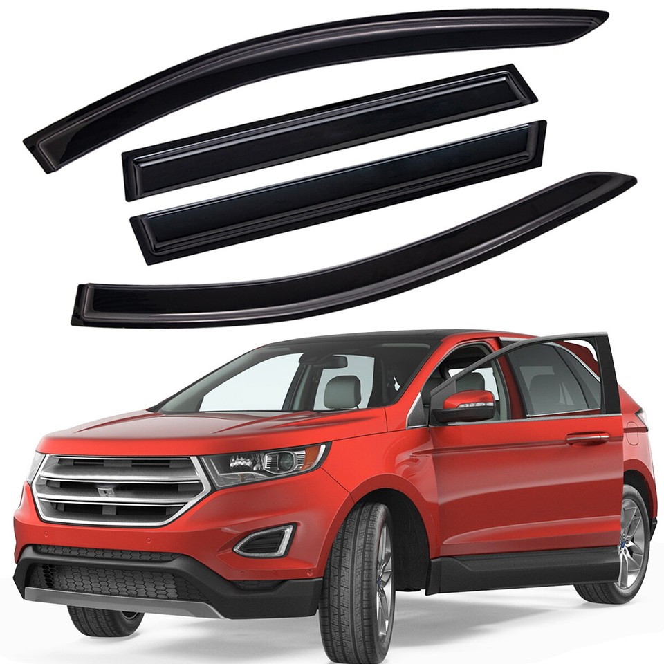 Tape-on Window Visors Rain Guards Vent Shade Deflectors For 2015-2024 ...