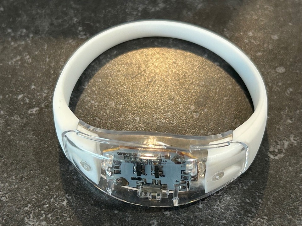 BANGLE BRACELET FLASH GLOW BAND LIGHT-UP EL LED MOTION SOUND ACTIVATED ...