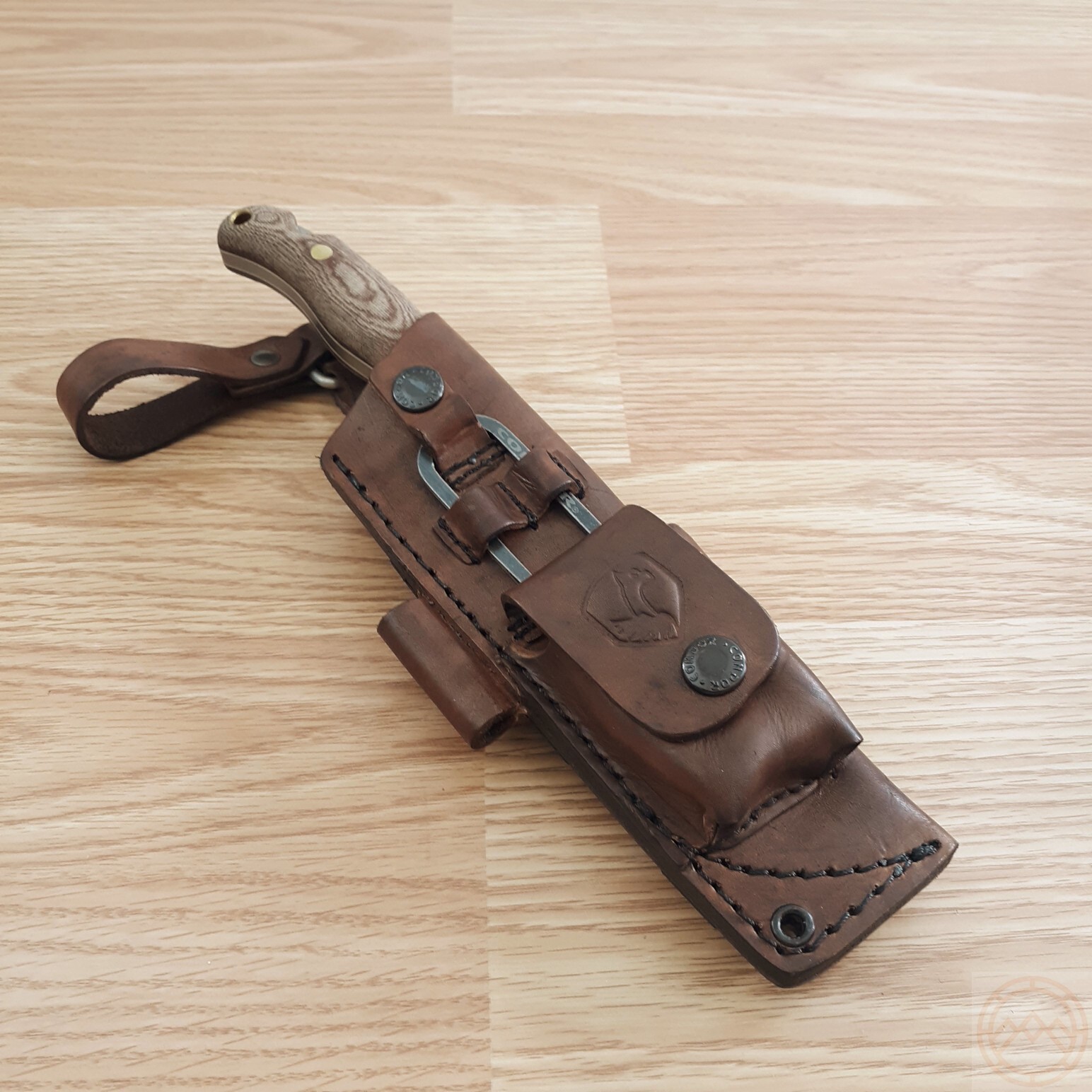 Condor Toki Fixed Knife 4.5" 1075HC Carbon Steel Blade Canvas Micarta ...