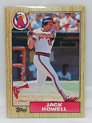1987 Topps Baseball Card 422 Jack Howell California Angels | eBay