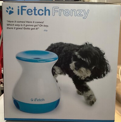 Dogs Fetching iFetch Best Frenzy Mini Ball Launcher Automatic Ball ...