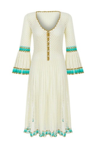 My Beachy Side Myna Long Sleeved Dress Crochet Size M | eBay