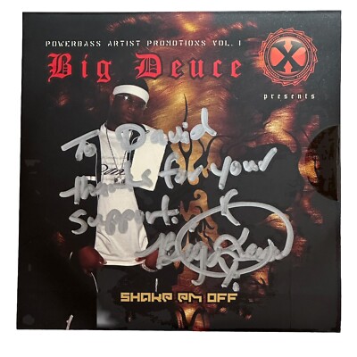 Signed BIG DEUCE Shake Em Off Indie Gangsta Hip Hop CD Powerbass South ...
