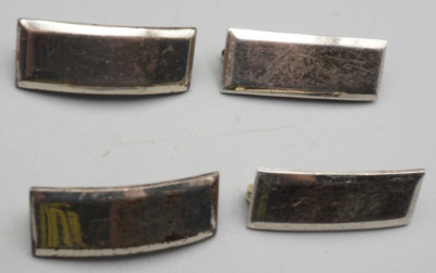 WWII Sterling Army First Lieutenant Shoulder Insignia Pins Sets Lot Of ...