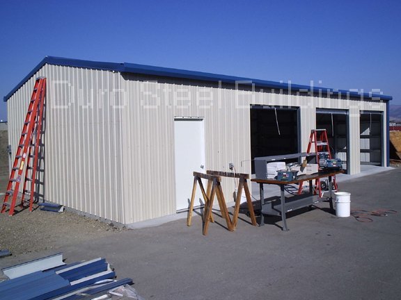 DuroBEAM Steel 40x80x12 Metal I-Beam Garage Workshop Building ...
