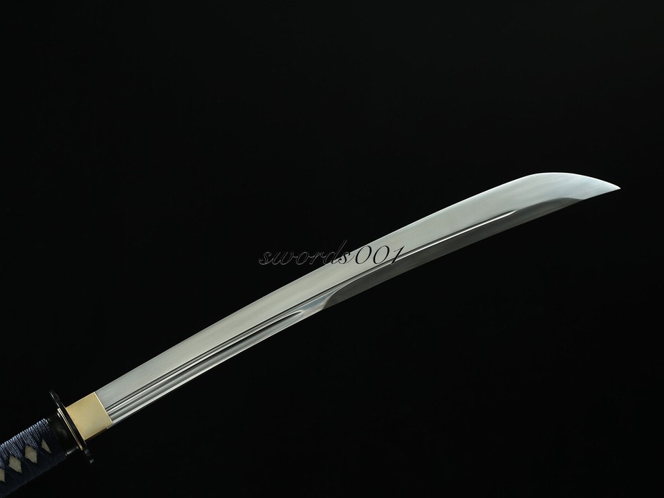 Japanese Naginata Samurai Sword T10 Steel Black Scabbard Broadsword ...