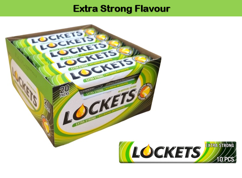 Lockets Honey & Lemon, Extra Strong, Cranberry & Blueberry With Menthol ...