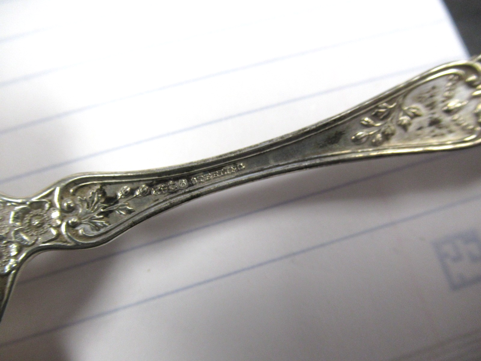 (1) Pat 1900 Gorham Buttercup Sterling 5 5/8" Teaspoon Unused No Monos ...