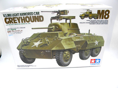 Tamiya 35228 1/35 Scale Military Model Kit U.S M8 Light Armored Car ...
