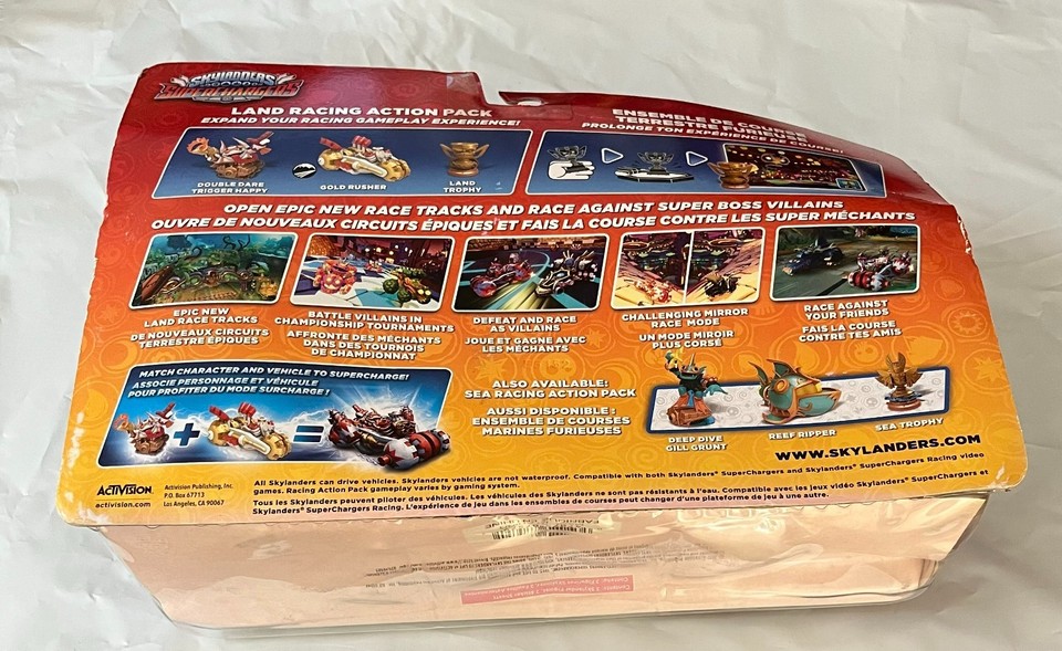 Skylanders Superchargers Land Racing Action Pack New {Sun Damaged ...