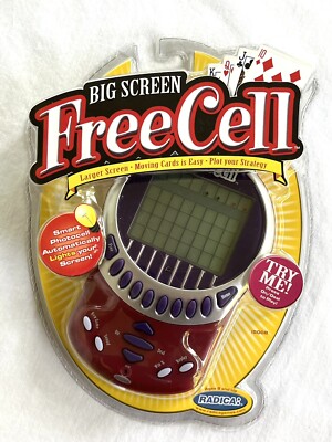 Radica Big Screen Free Cell Solitaire Handheld Electronic Game NEW ...