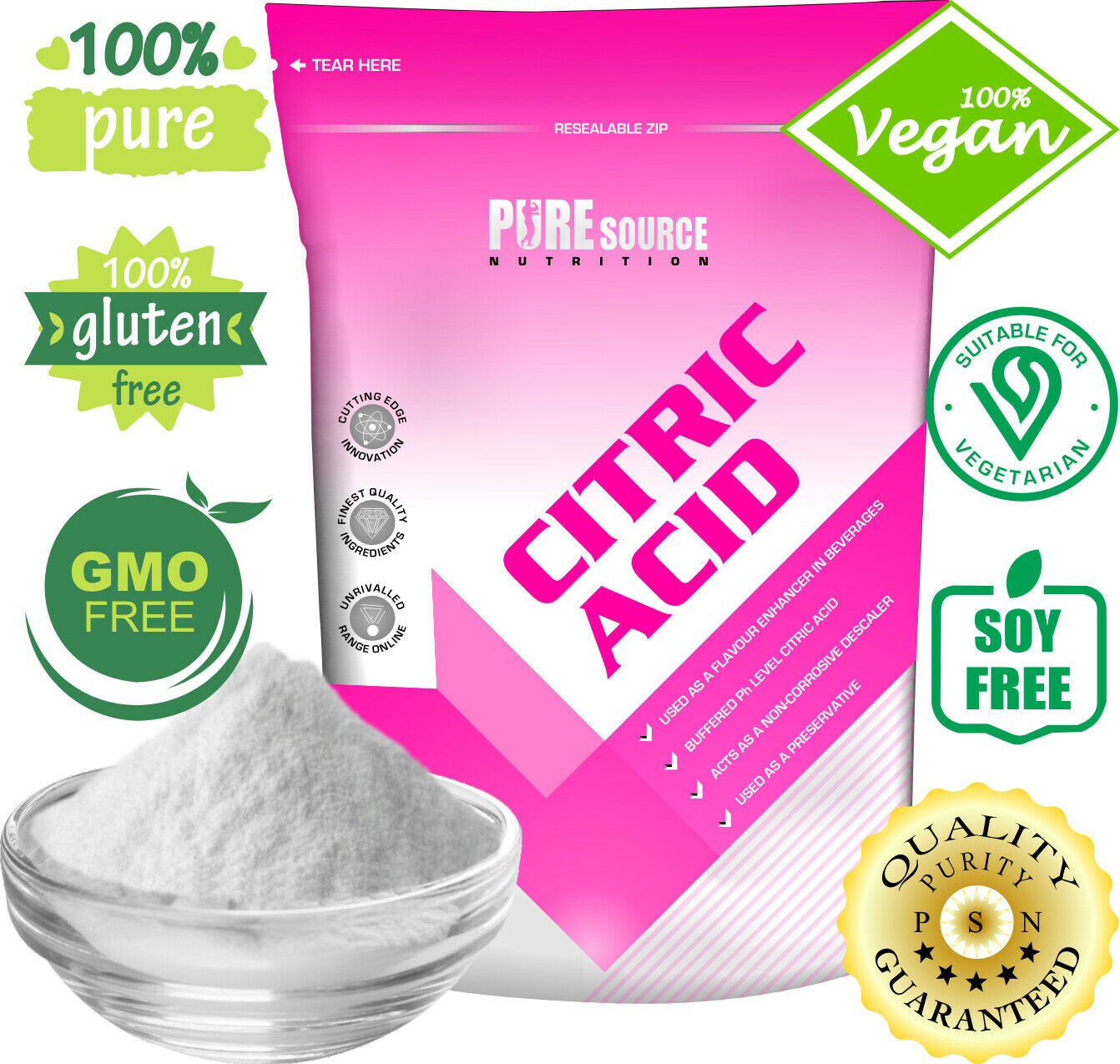 BATH BOMB MAKING KIT 6KG | 2KG Citric Acid + 4KG Sodium Bicarbonate ...