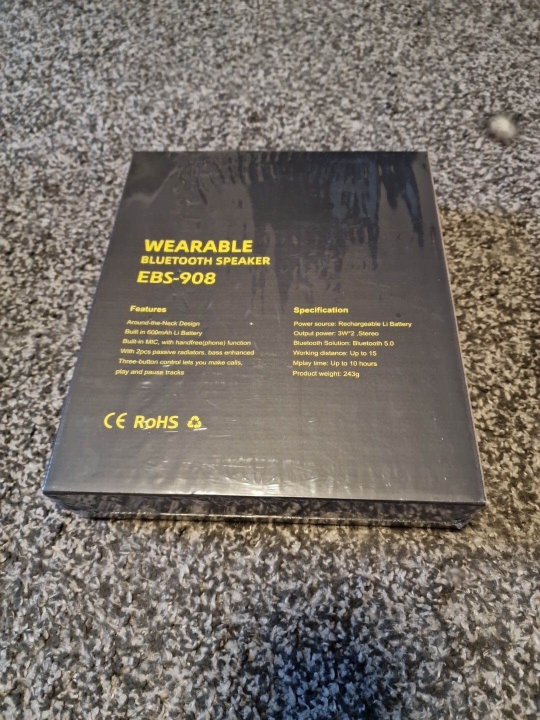 EBS-908 Wearable Bluetooth Speaker Sprecher ⭐Neu⭐ | eBay.de