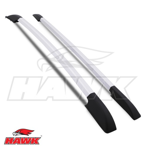 ALUMINIUM SILVER ROOF RAILS BARS FOR FORD RANGER T6 T7 T8 DOUBLE CAB ...