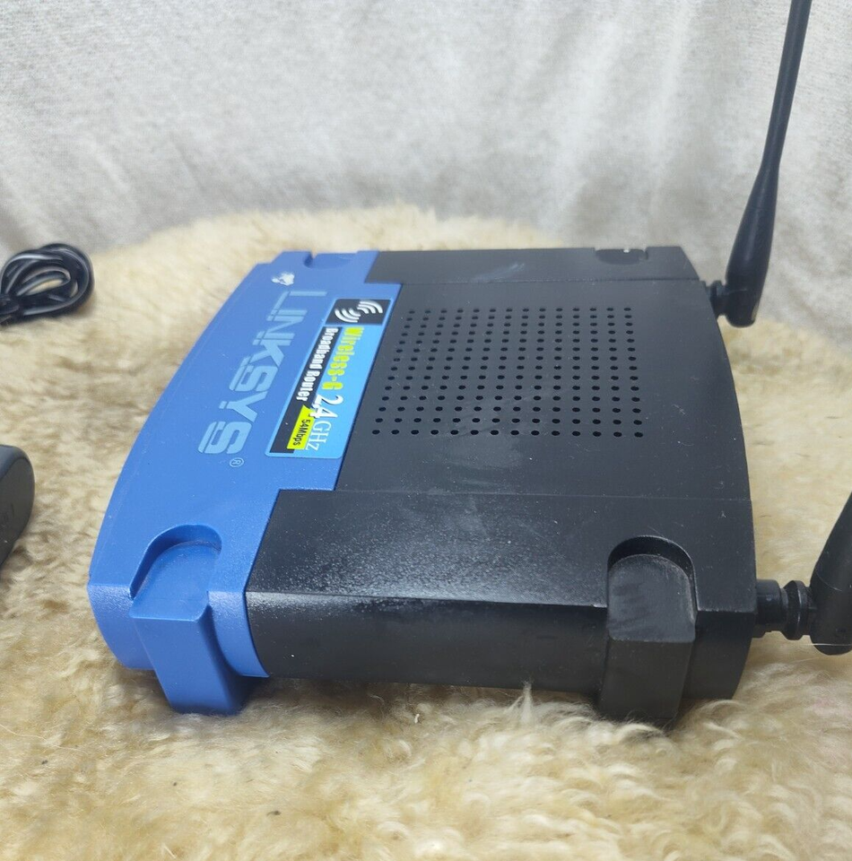 LINKSYS WIRELESS G BROADBAND ROUTER MODEL WRT54G v 2.4 GHz 4-Port ...