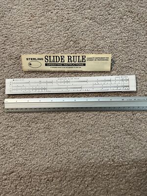 sterling slide rule | eBay