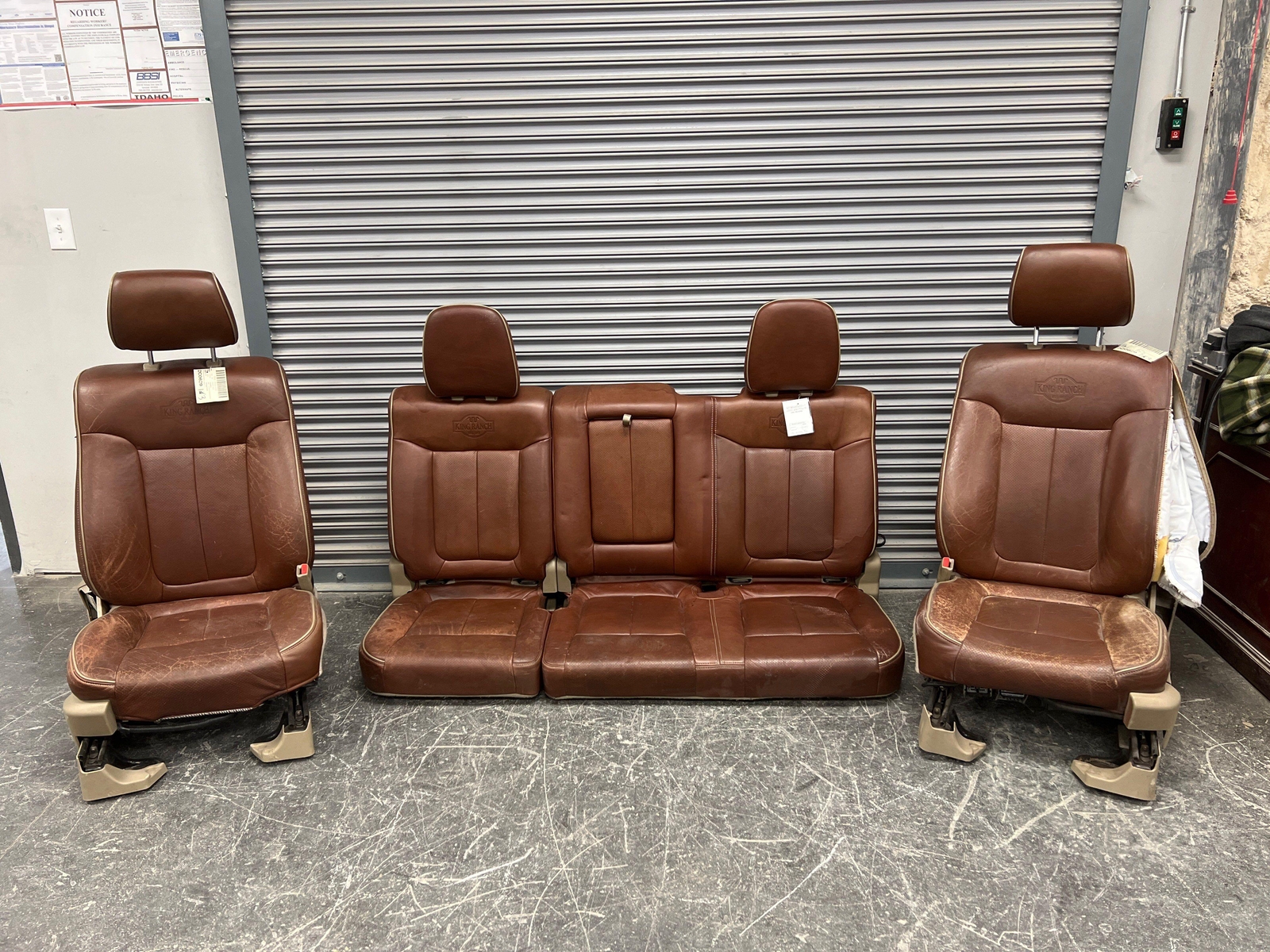 DMG 2009-2010 Ford F150 King Ranch Leather Front Buckets Backseat Set ...