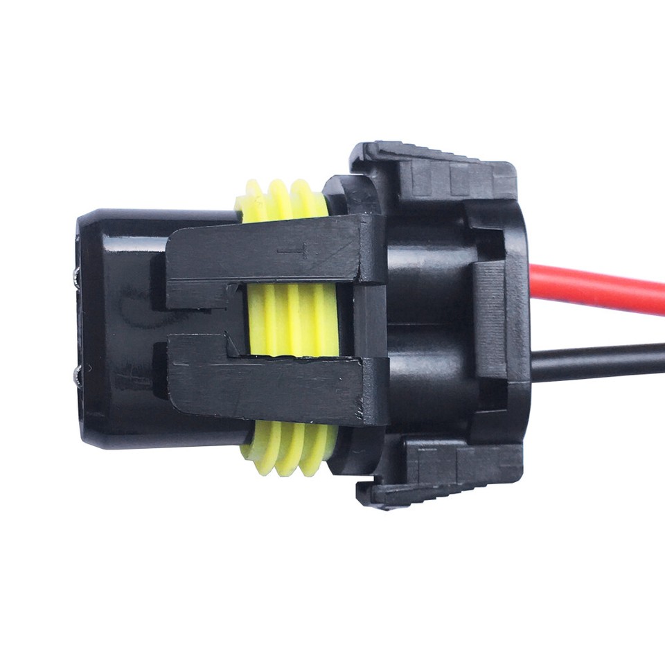 4pcs 9006 9005 Headlight High / Low Beam Female Connector Wiring ...