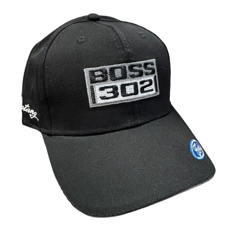 Black Ford Mustang Boss 302 Hat Cap (Licensed) | eBay