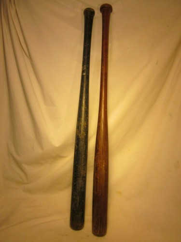 2 vintage solid wood softball bats ALL PRO Official USA 210 & Slasher ...