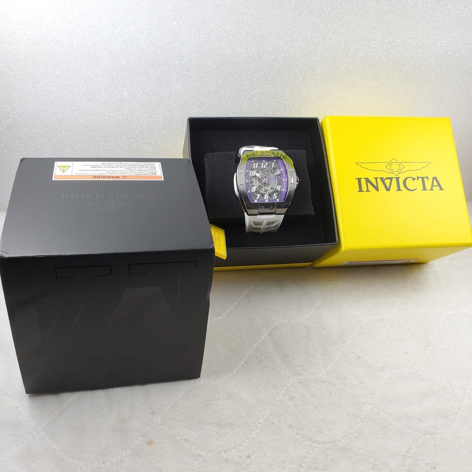 INVICTA S1 RALLY DIABLO 44895 AUTOMATIC PURPLE SKELETON AUTOMATIC MEN'S ...
