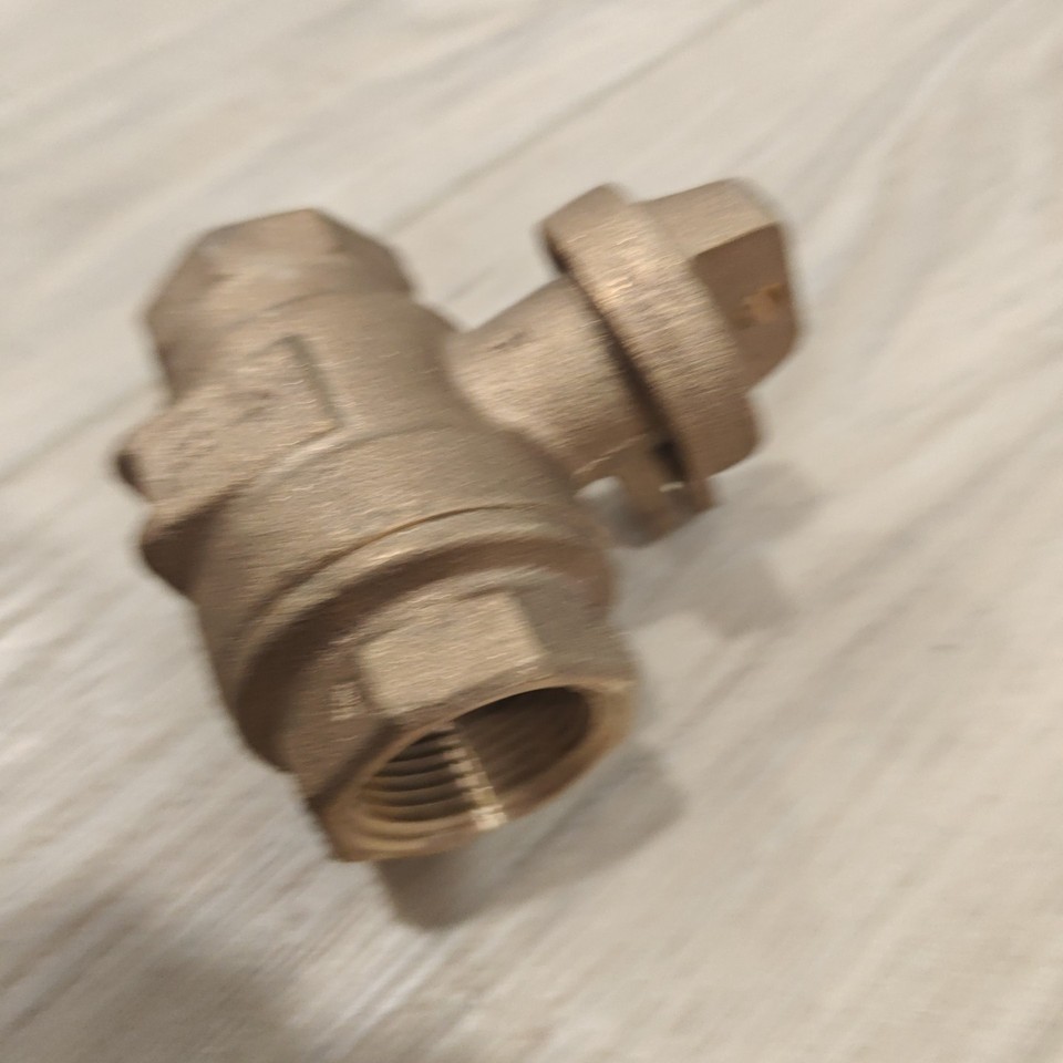 Ford Meter 1” Water Service Brass Ball Valve Curb Stop Locking FIP x ...