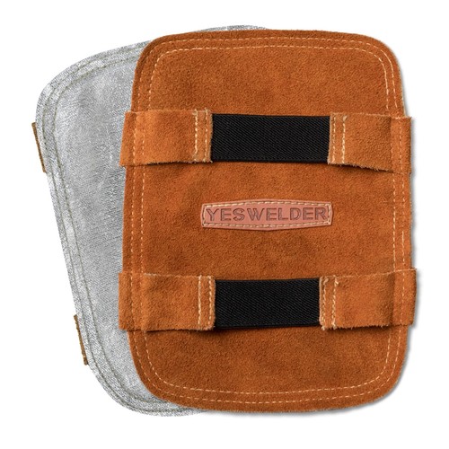 YESWELDER Hand Heat Shield, Welding Hand Shield Split Cowhide Leather ...