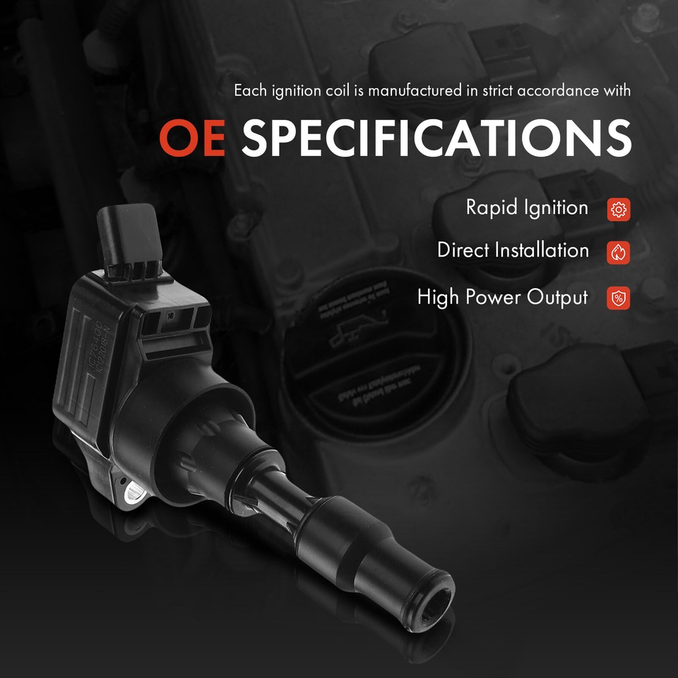 4x Ignition Coils for Kia KX3 K4 K5 KX5 Hyundai Sonata G4FJ 2014 1.6T ...