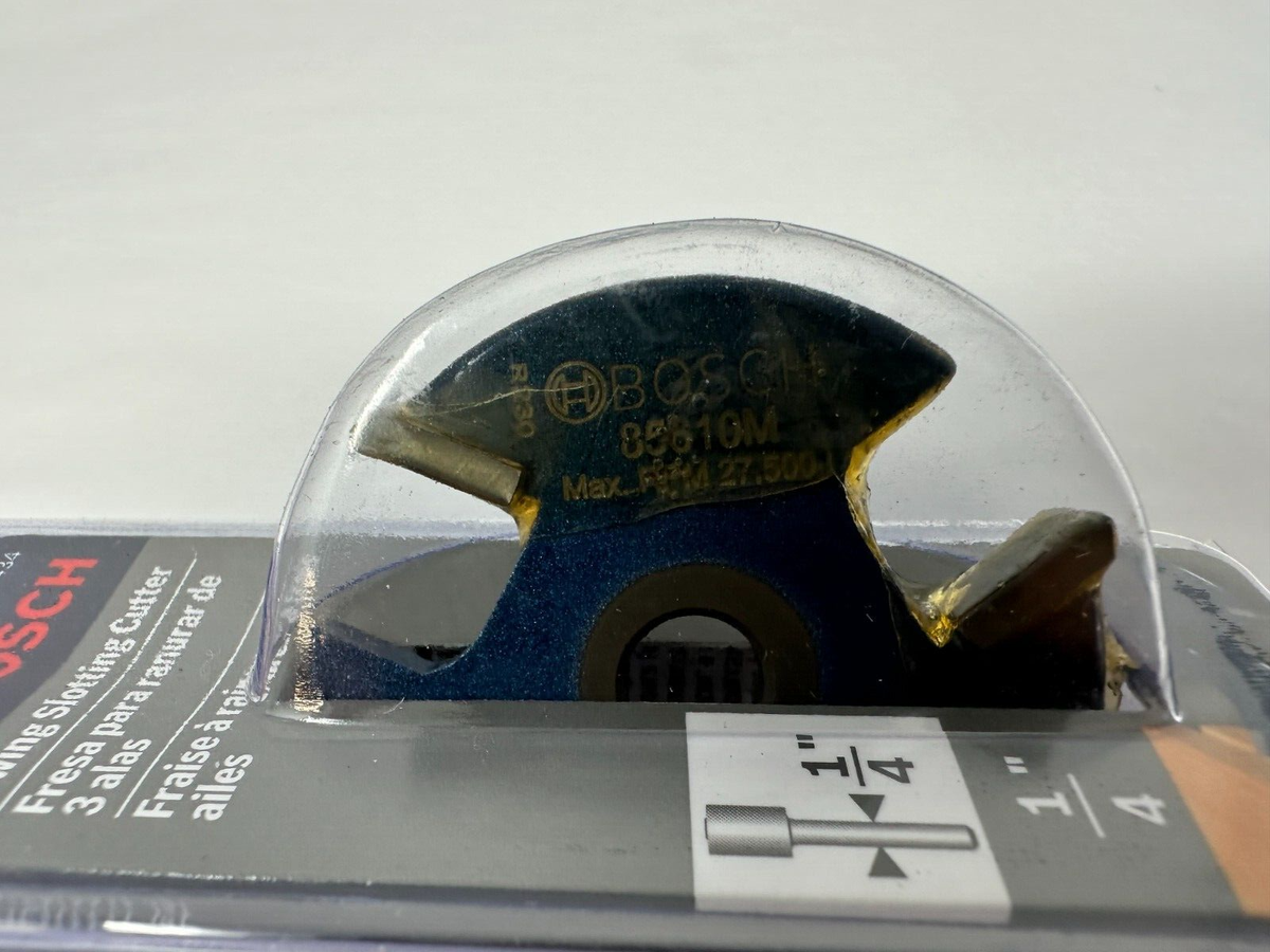 Bosch Router BOSCH 85610M 1/4" Carbide 3-Wing Slotting Cutter Bit Bosch ...