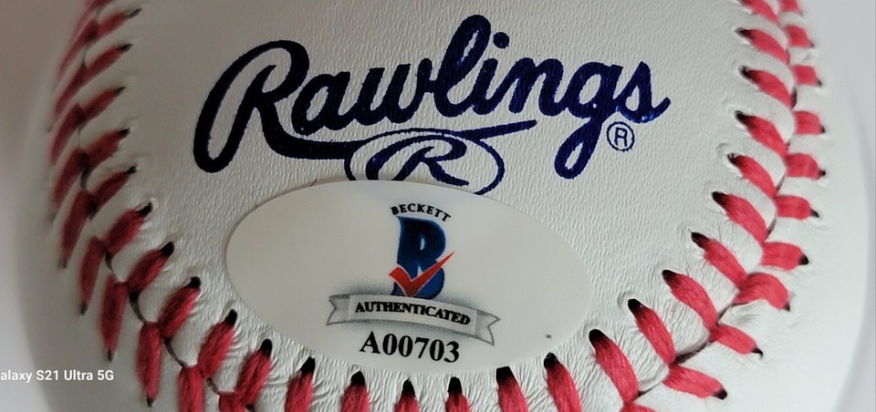 RARE! President DONALD TRUMP & MIKE PENCE Autographed BASEBALL BECKETT ...