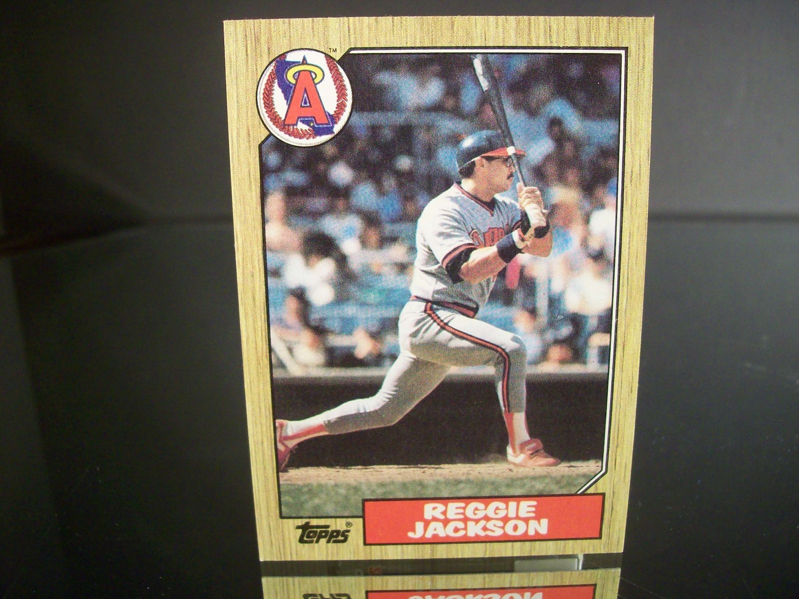 Rare Reggie Jackson Topps 1987 Card #300 California Angels MLB Baseball ...