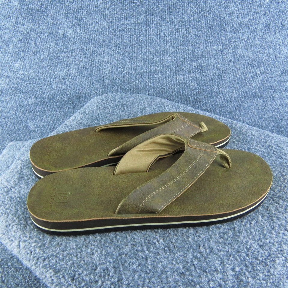 George Men's Flip Flop Brown Synthetic Size 12M Gently Used 2025 | eBay