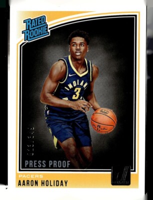 2018-19 DONRUSS PRESS PROOF RATED ROOKIE /349 AARON HOLIDAY PACERS | eBay