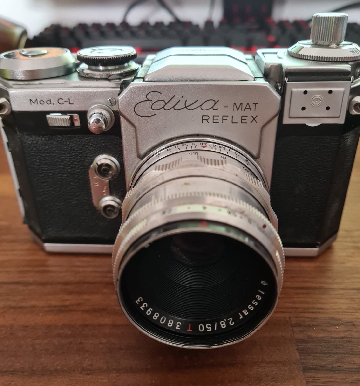 Wirgin Edixa-Mat Reflex Mod. C-L M42 Zeiss 2,8/50 Spiegelreflexkamera ...