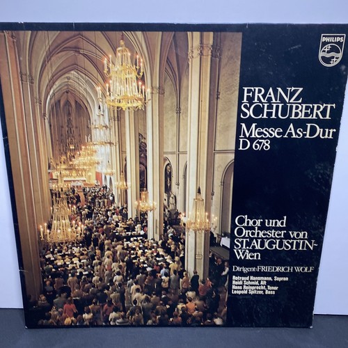 FRANZ SCHUBERT: MESSE AS-DUR D678 Friedrich Wolf LP | eBay