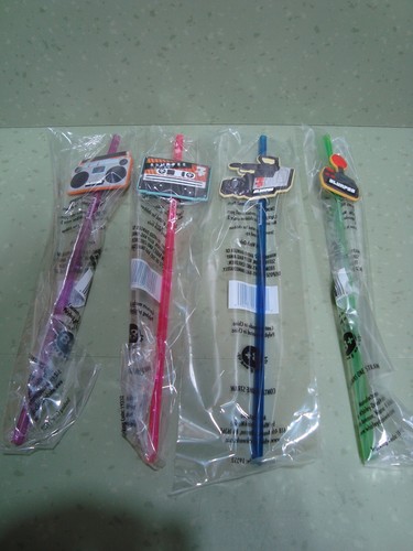 Slurpee 7 Eleven 7-11 80's Plastic Reusable Straws / Complete Sealed ...
