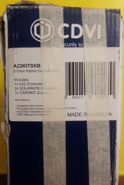 CDVi A22k1 Atrium High Security 2 Door Access Controller Readers Fobs ...