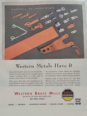 1945 Western Brass Mills Fortune WW2 X-Mas Print Ad Masters of ...